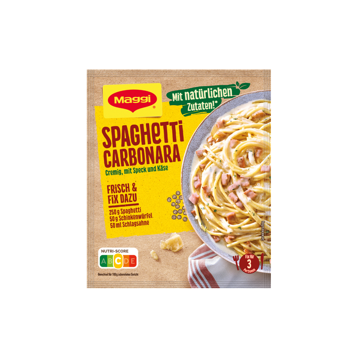 Maggi Fix do Spaghetti Carbonara kremowy z boczkiem i serem