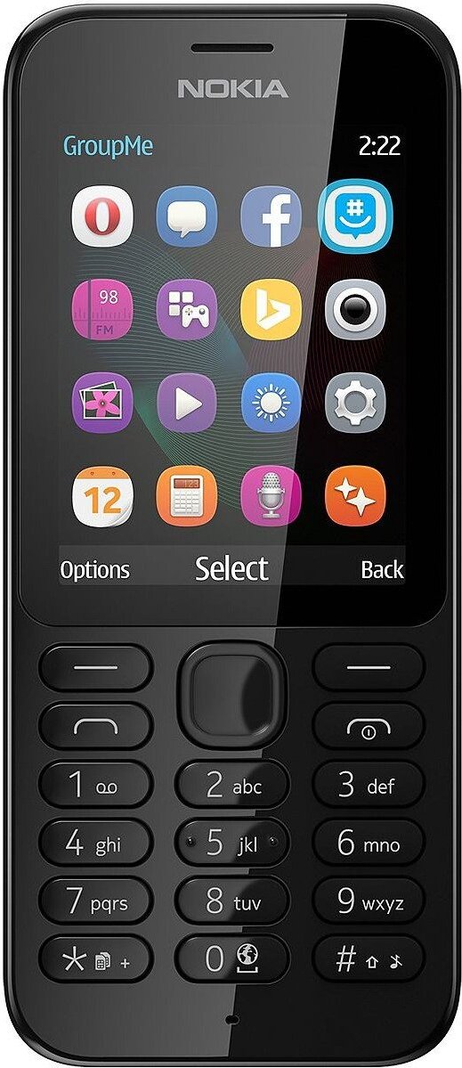 Nokia 222 Schwarz RM-1137 Akzeptabel Handys