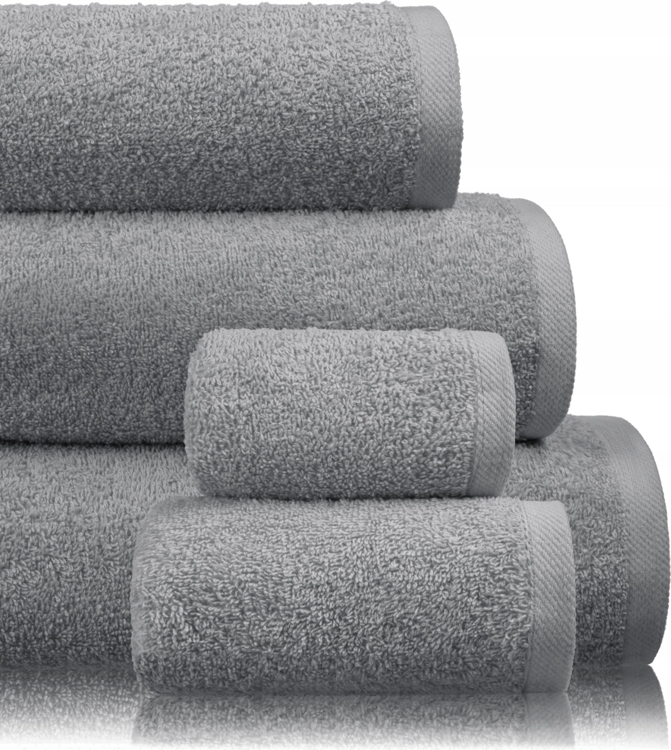 Hochwertiges Spa Handtuch 40x60 cm in Grau, 450 GSM,