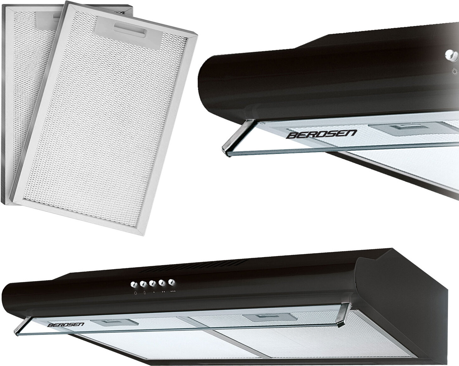 Podskrinkový digestor - 50 cm digestor Berdsen BE-10-A