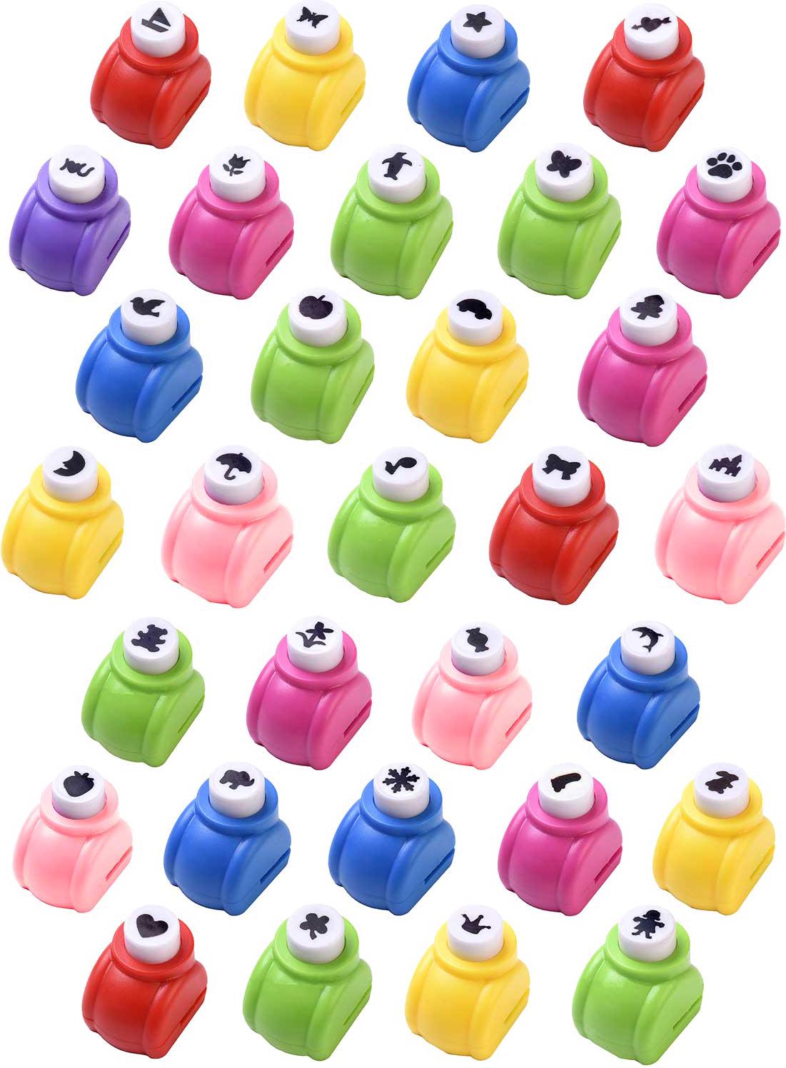 10 Motivlocher aus Kunststoff Set Papierstanzer Ausstanzer