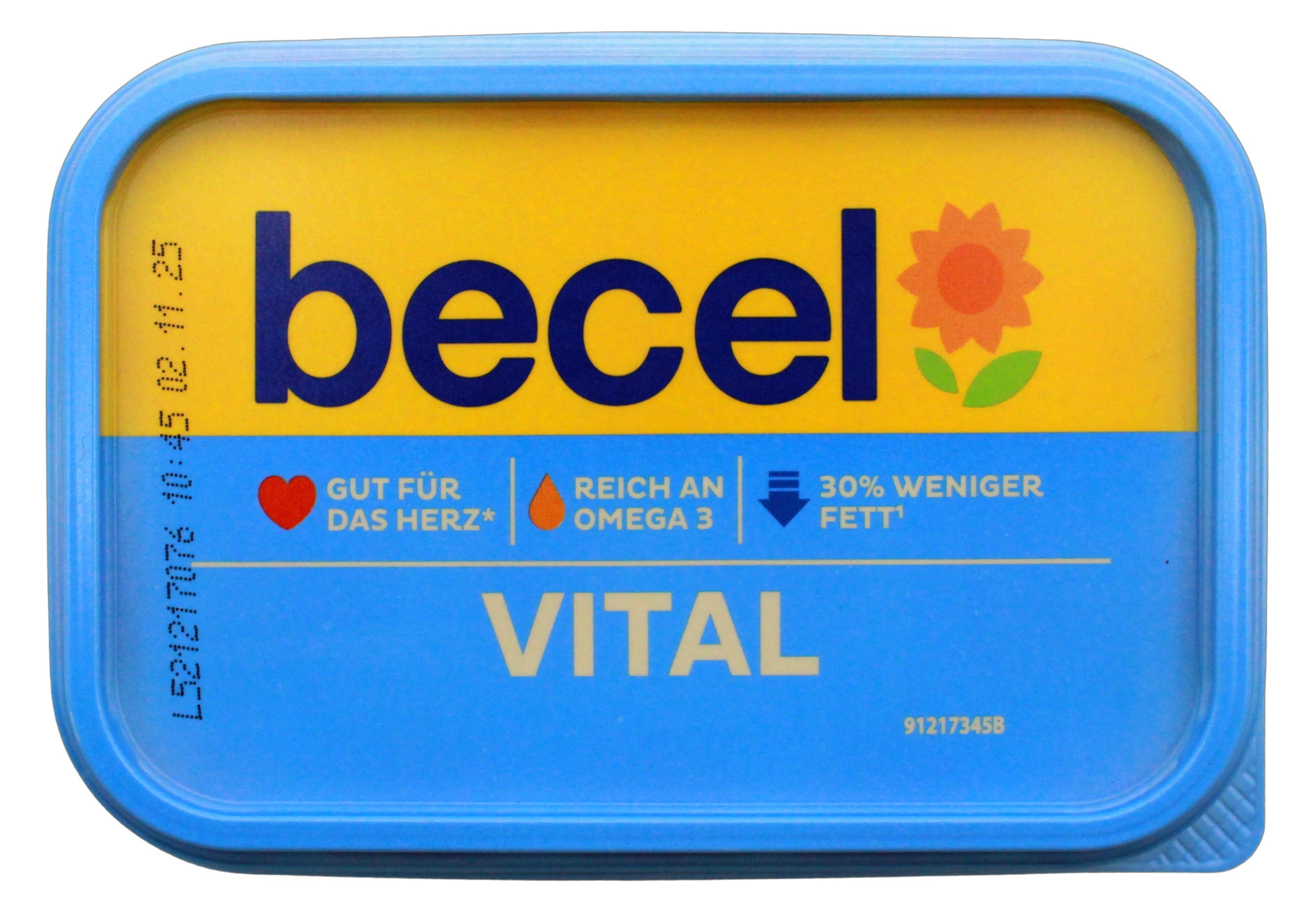 Becel Vital natürlich reich an Omega 3 Margarine, 16er Pack