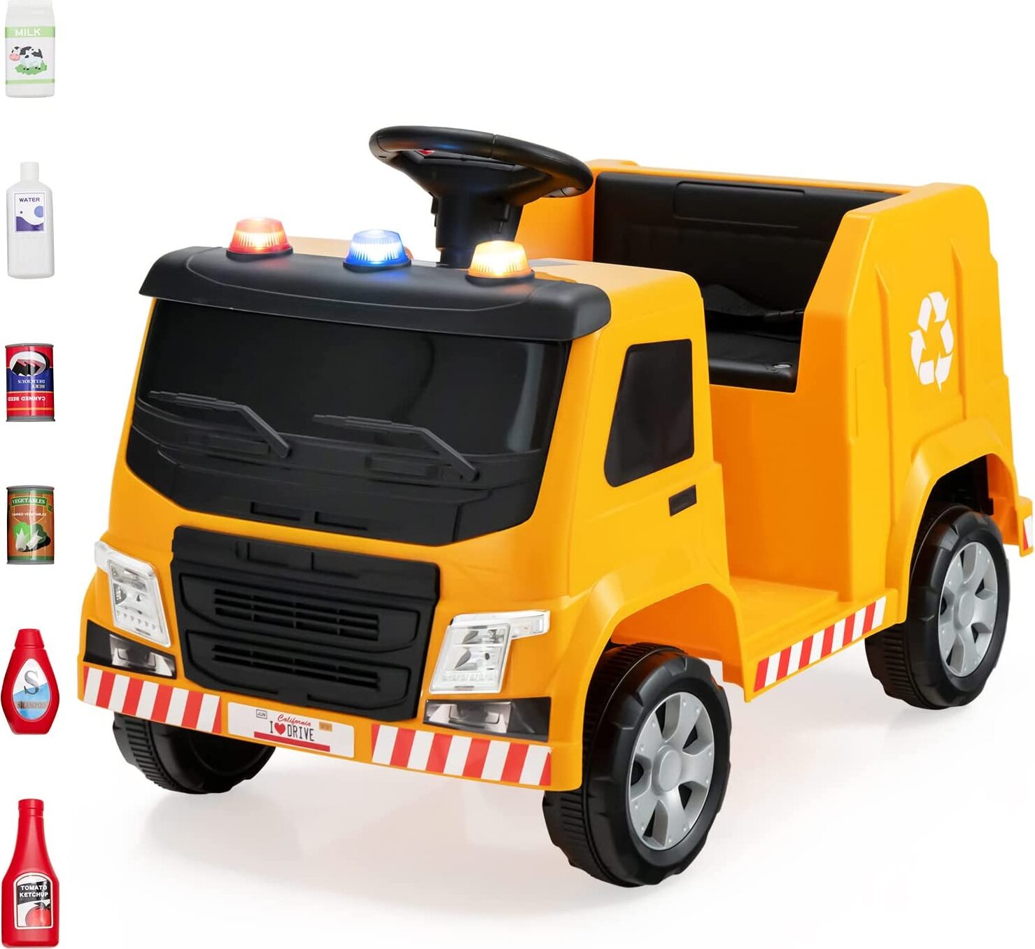 COSTWAY 12V detské auto na odpadky s hudbou, | Kaufland.sk