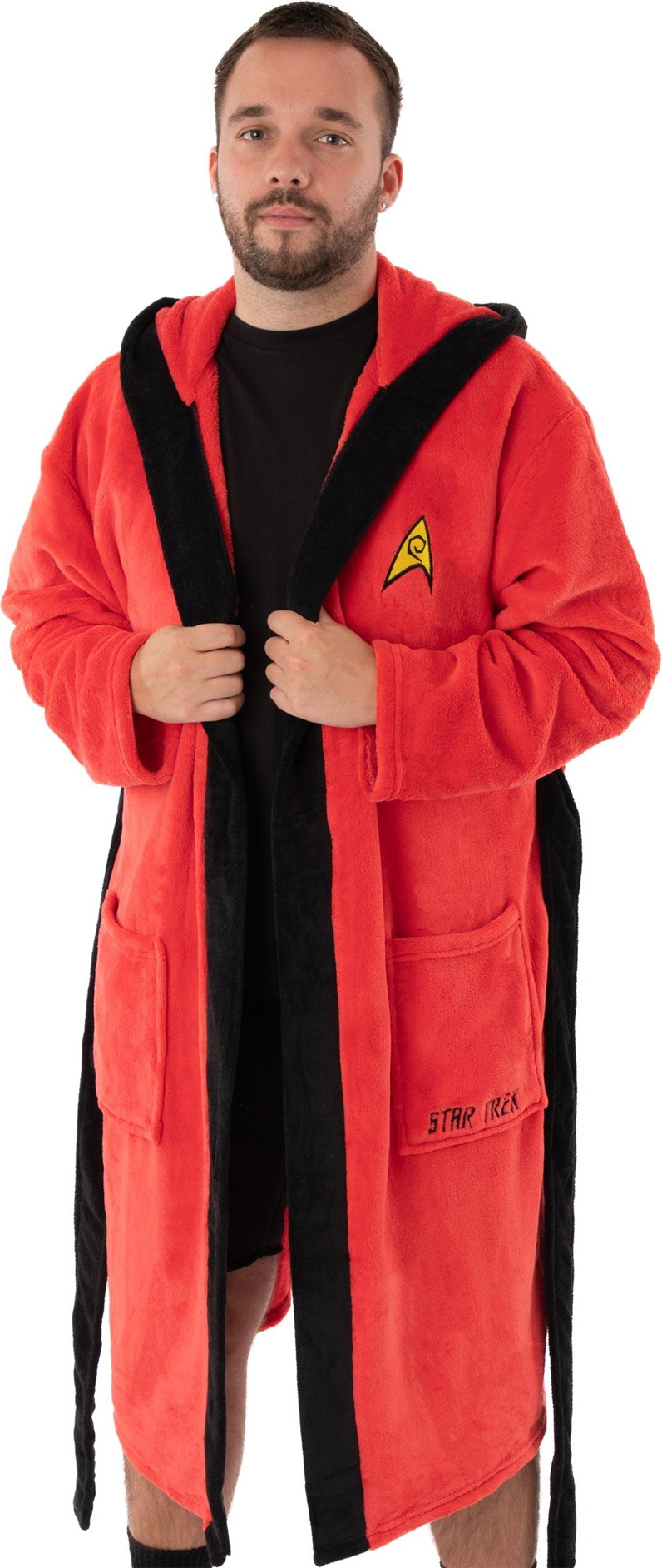 Star Trek - Robe de chambre pour homme NS7347 (XL) (Rouge)