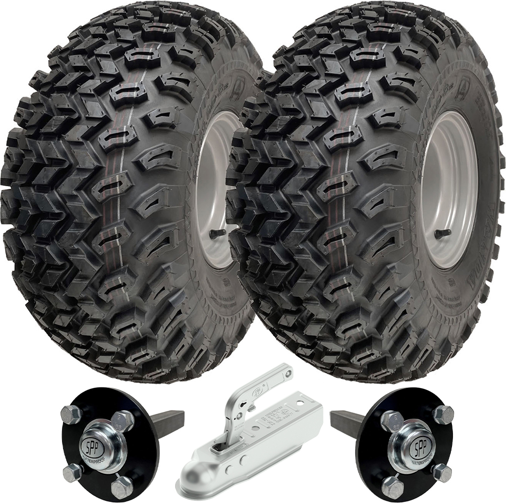 22x11.00-8 Utility ATV Quad Trailer Kit, P334 Wheels Axles