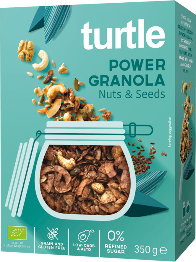 Power Granola - Ořechy a semínka 350g Müsli