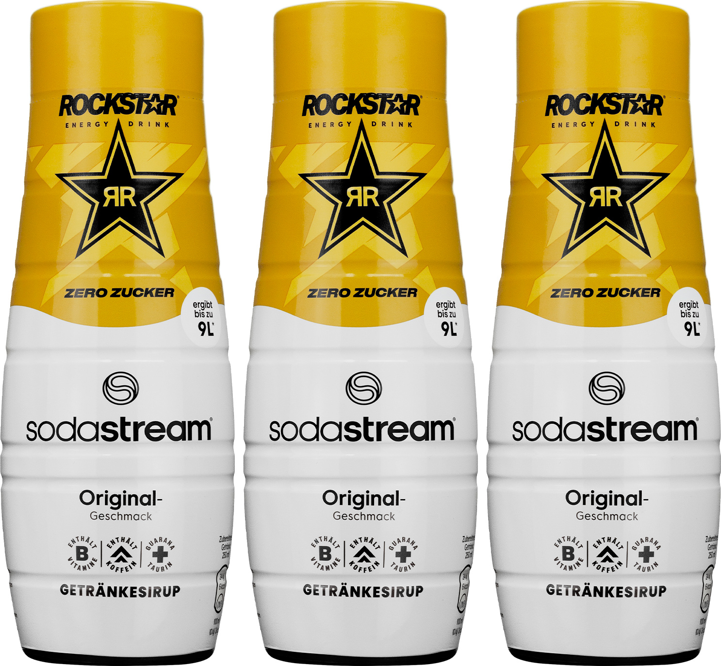 SodaStream Rockstar Original Zero Syrup 440ml, 3 kusy
