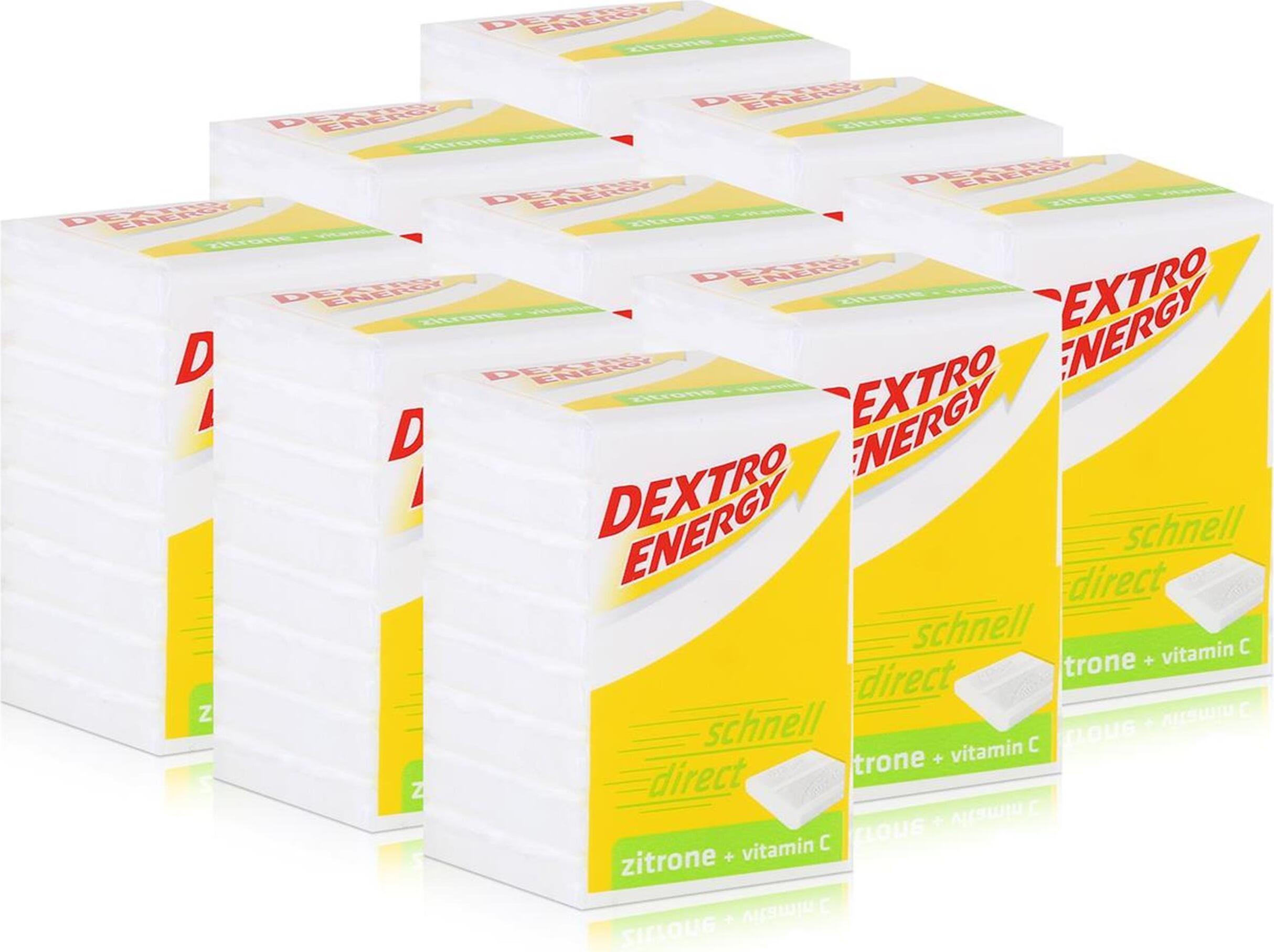 Dextro Energy Traubenzucker Zitrone 46g (9er Pack) Zucker