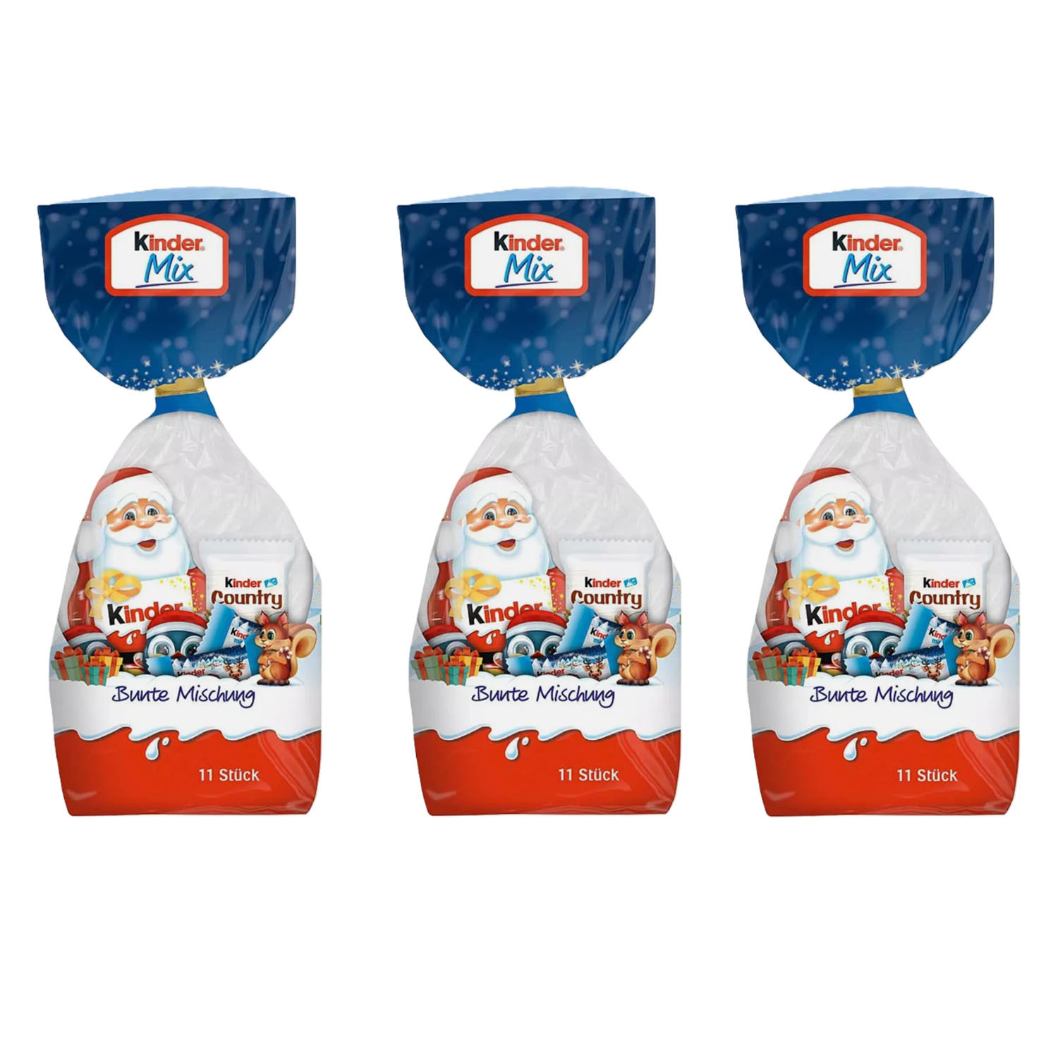 Kinder Mix Bunte Mischung 3 x 132g Schokolade