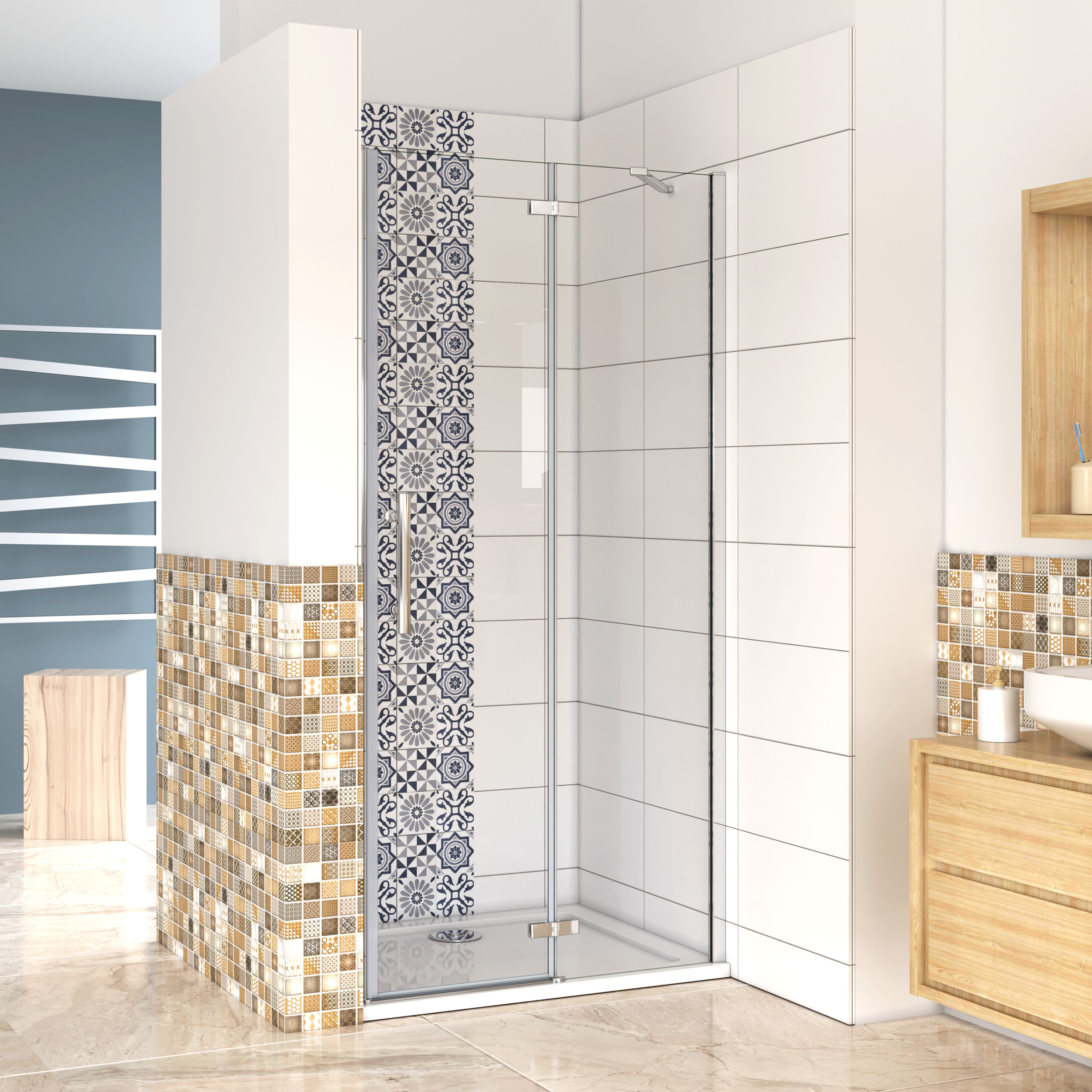 90x195cm Scharniertür Nischentür Duschtür | Kaufland.de