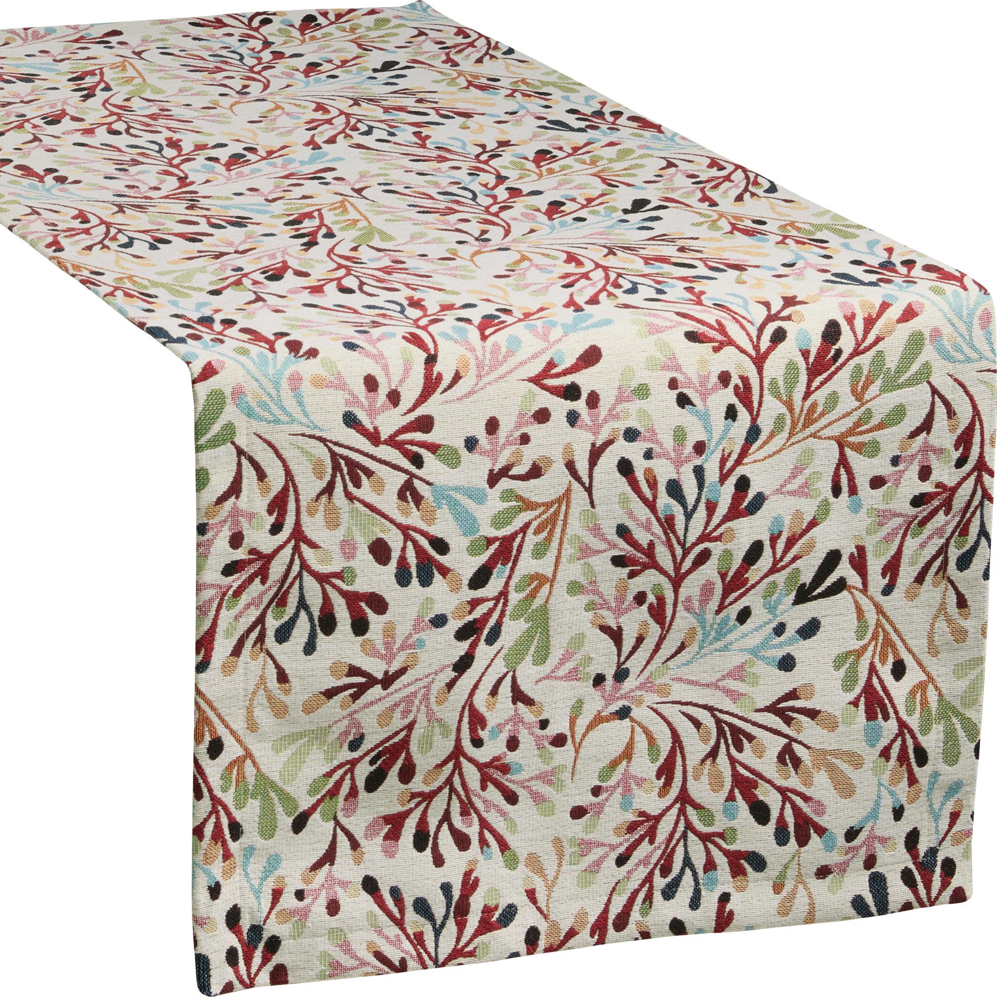 Sander Tischläufer Coral" bunt 50x140 cm" Tischläufer