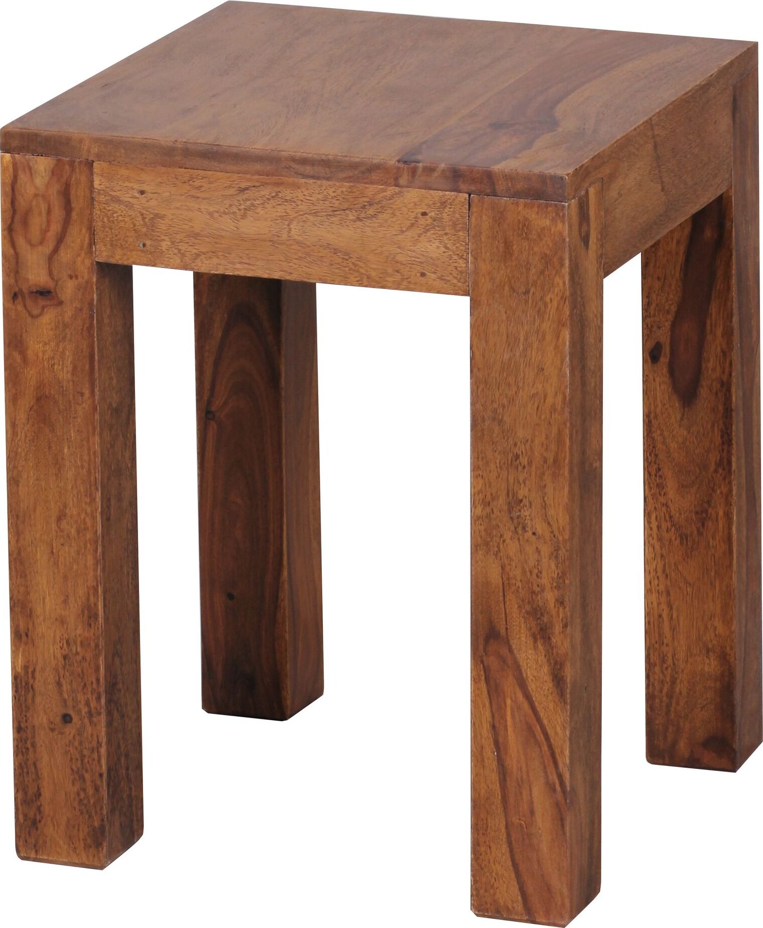 Wohnling Table d'appoint en bois massif 35 x 35 x 45