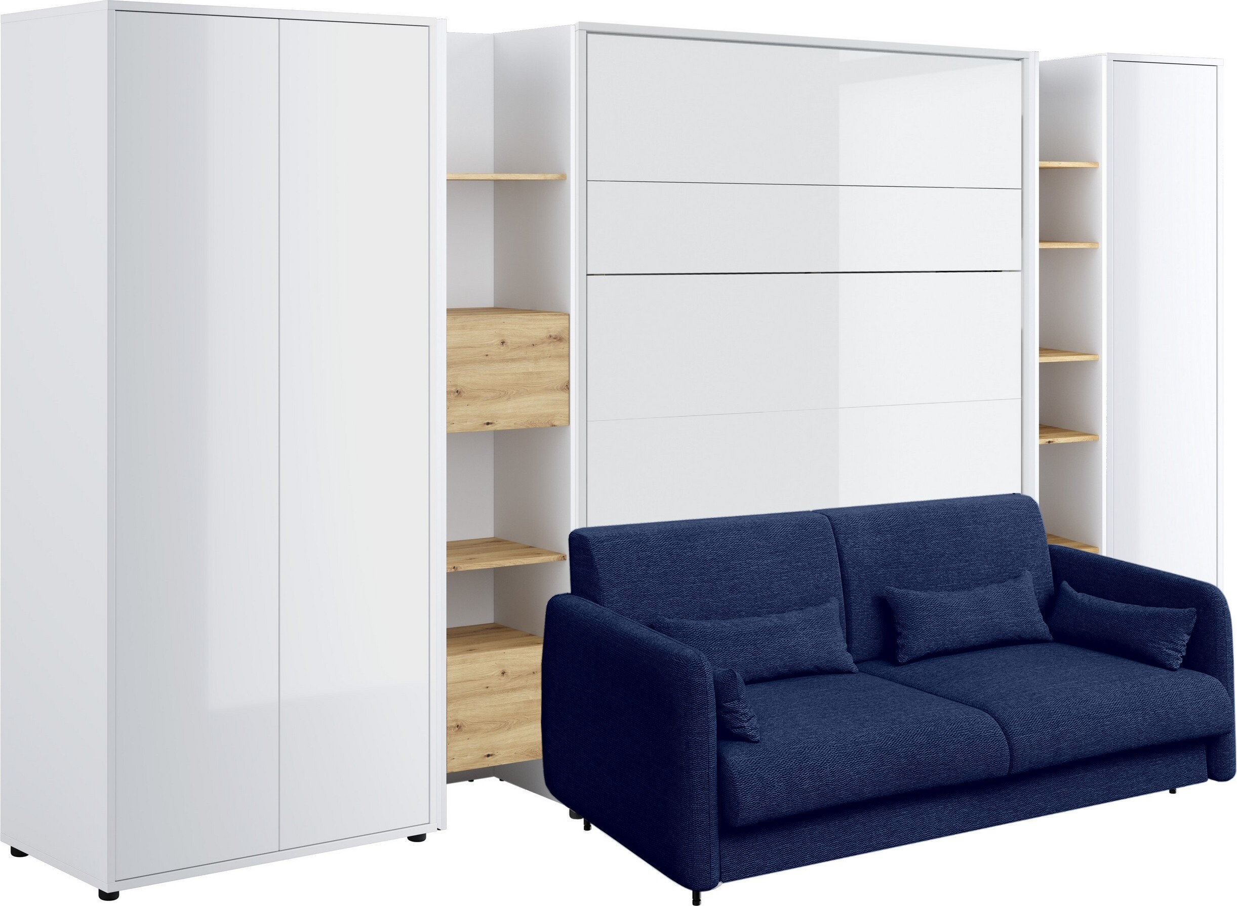 Schrankbett Mit Sofa 140x200