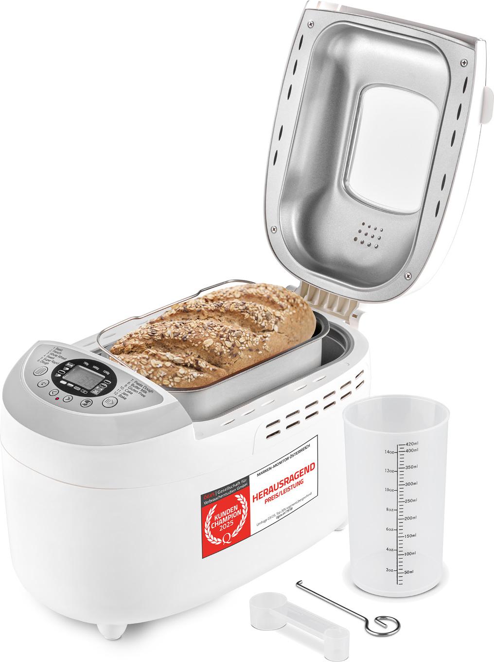 TZS First Austria Brotbackautomat 850W Weiß