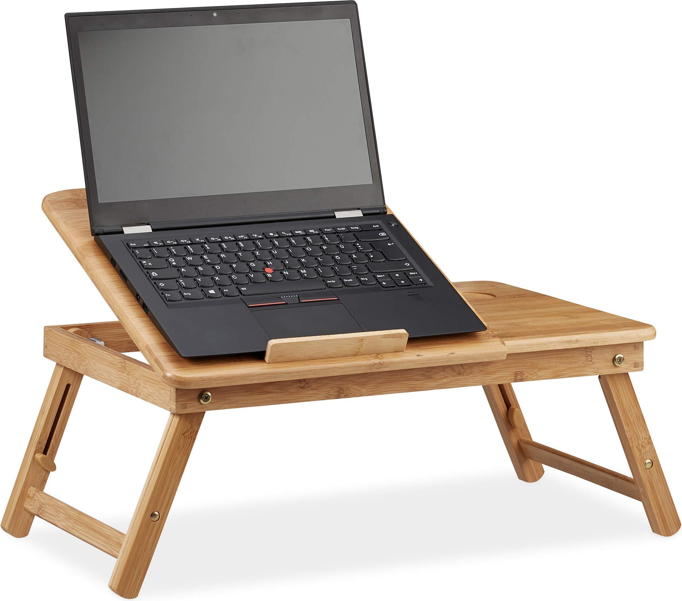 Relaxdays Výškově nastavitelný stolek na notebook do