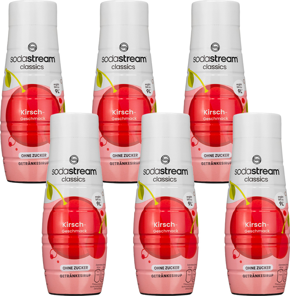 Sirop Sodastream Cerise sans sucre 6x440ml concentré pour