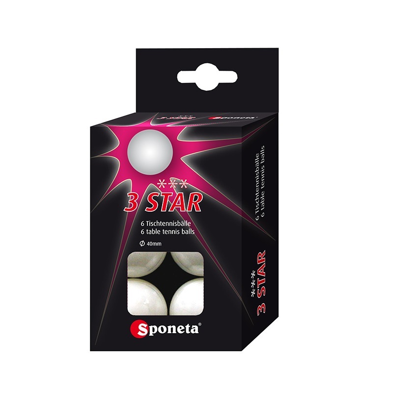 Balles de tennis de table SPONETA *** 6pcs