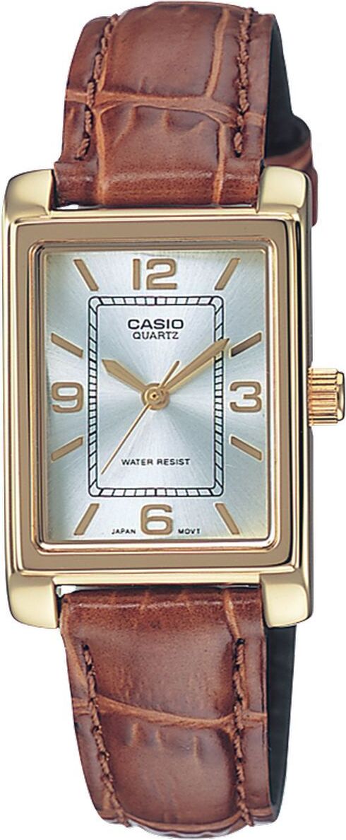 Casio Damenuhr Armbanduhr Lederarmband LTP-1234PGL-7AEG