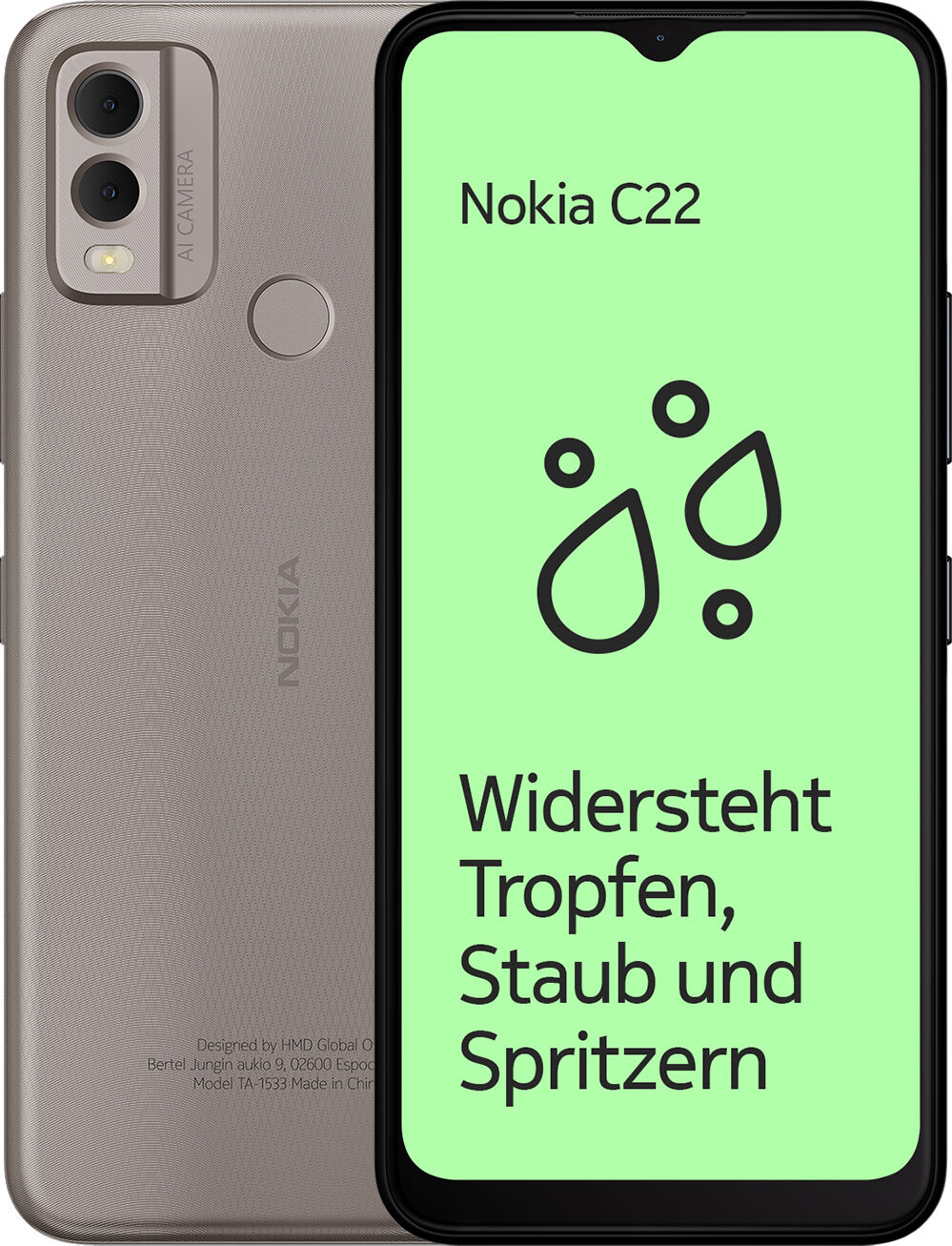 Nokia C22 - Smartphone 4G - Dual-SIM - RAM 2 GB / Mémoire