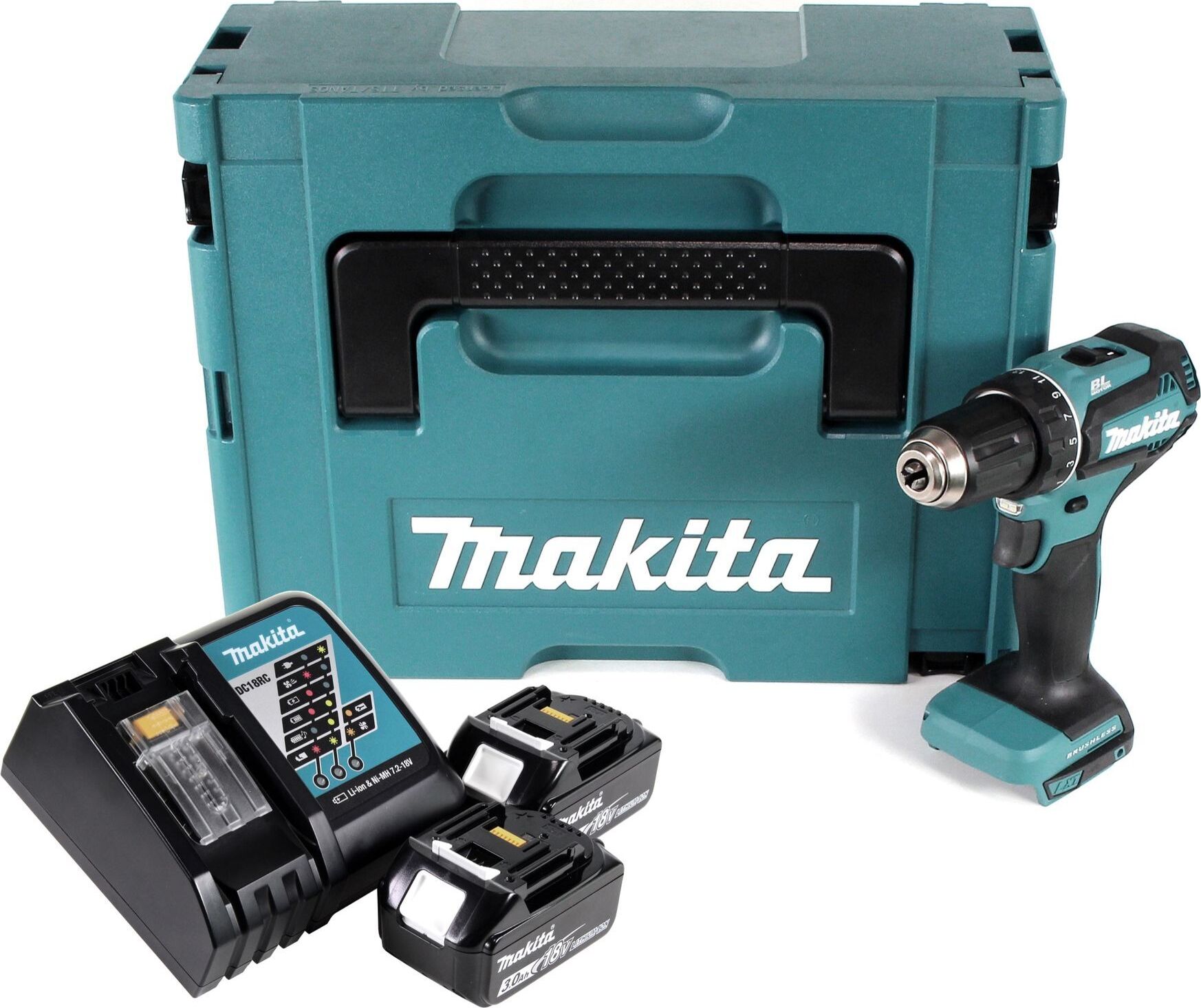Makita DDF485RFJ - Handbohrmaschine - Ohne Schlüssel