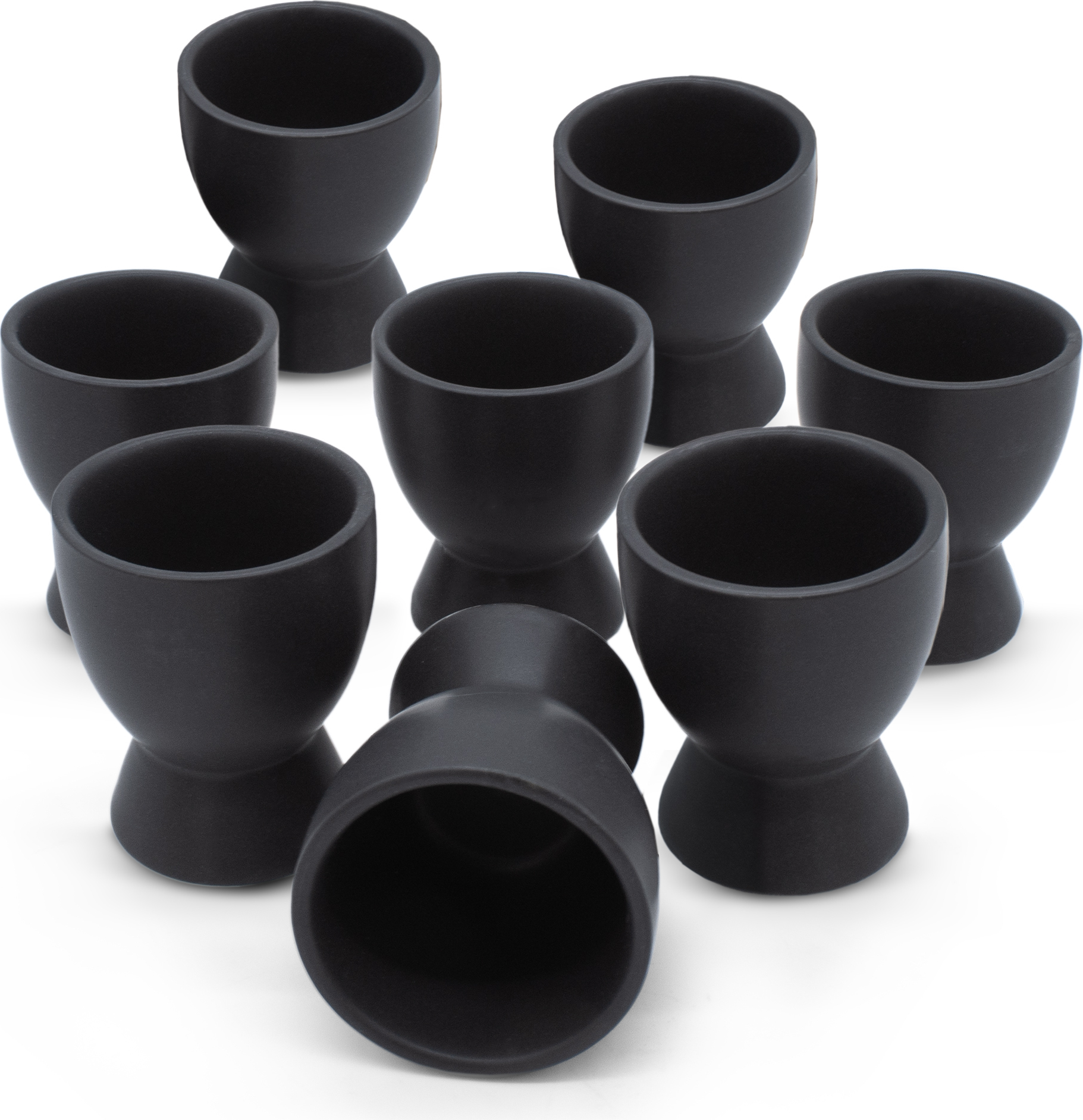 Porzellan Eierbecher schwarz matt - 8er Set - | Kaufland.de