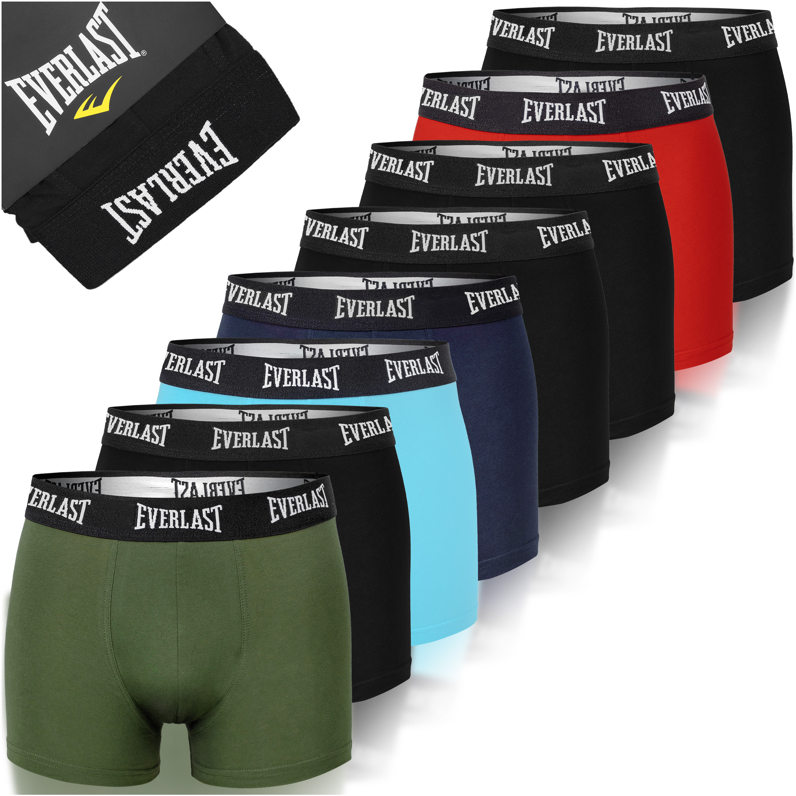 Everlast Boxer Uomo 8 Confezioni XXL Cotone Fit Intimo