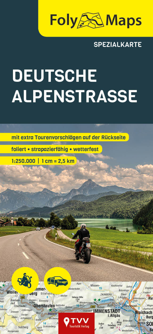 FolyMaps Deutsche Alpenstraße Spezialkarte Landkarten
