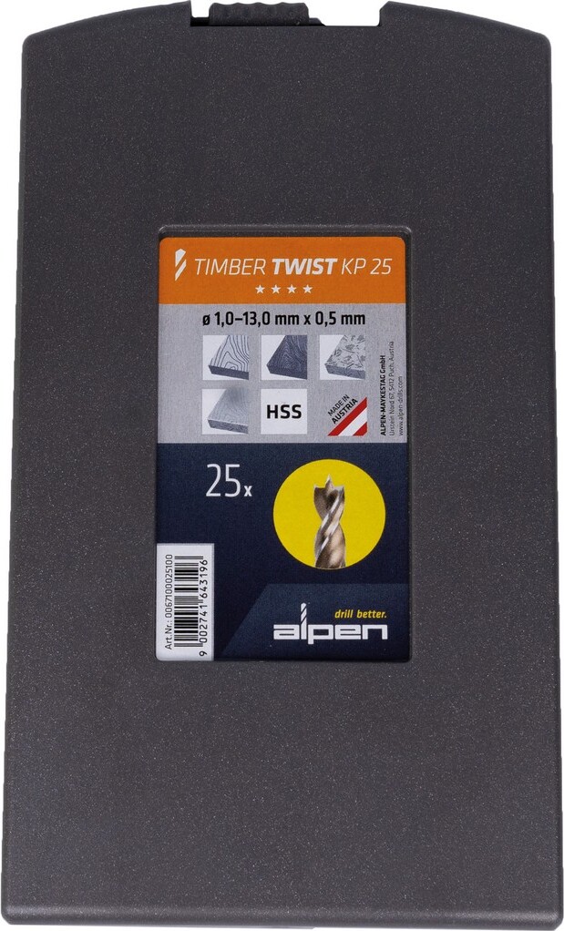 Alpen Maykestag 67100025100 Timber Twist - Set de Mèches à