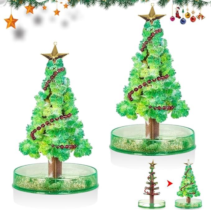 2X Magic Growing Crystal Christmas Tree, Mini Magic