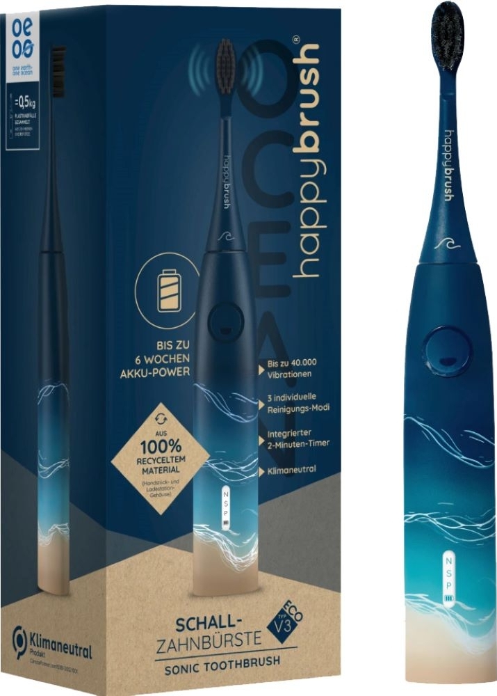 happybrush Eco VIBE 3 Set S, Dospelý, Sonická zubná kefka,