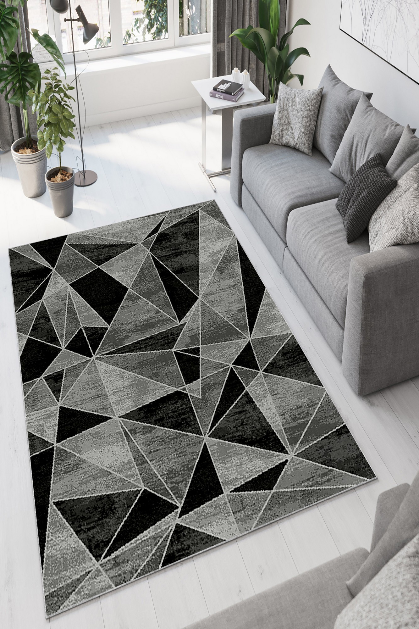 Conceptum Hypnose, W942- W942 HFT, Gris, tapis, 120 x 180