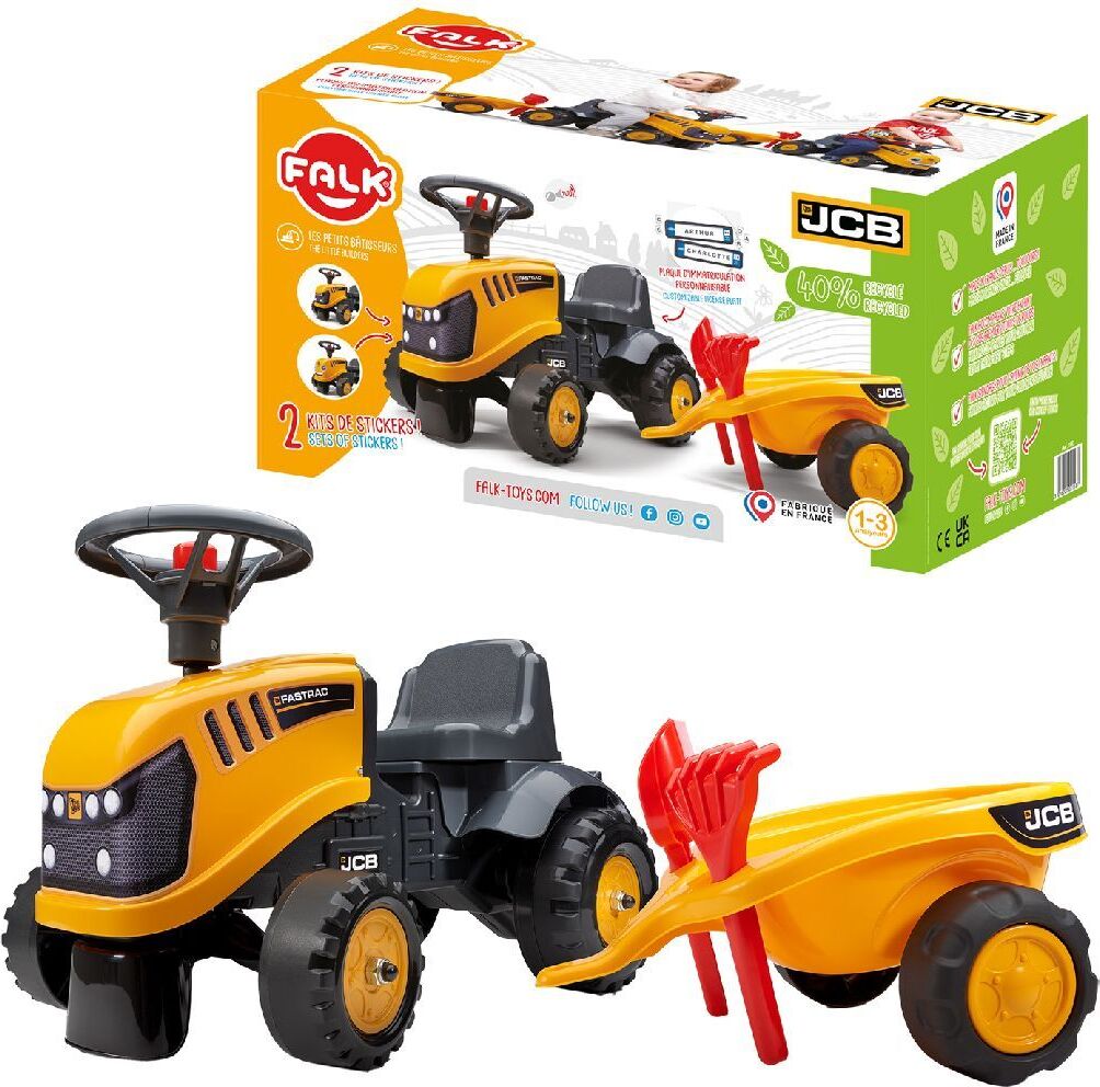 Falk Odrážadlo 215C Baby JCB žltý s vlečkou a | Kaufland.sk