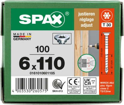 Spax Justierschraube Flachkopf T-Star Plus | Kaufland.de