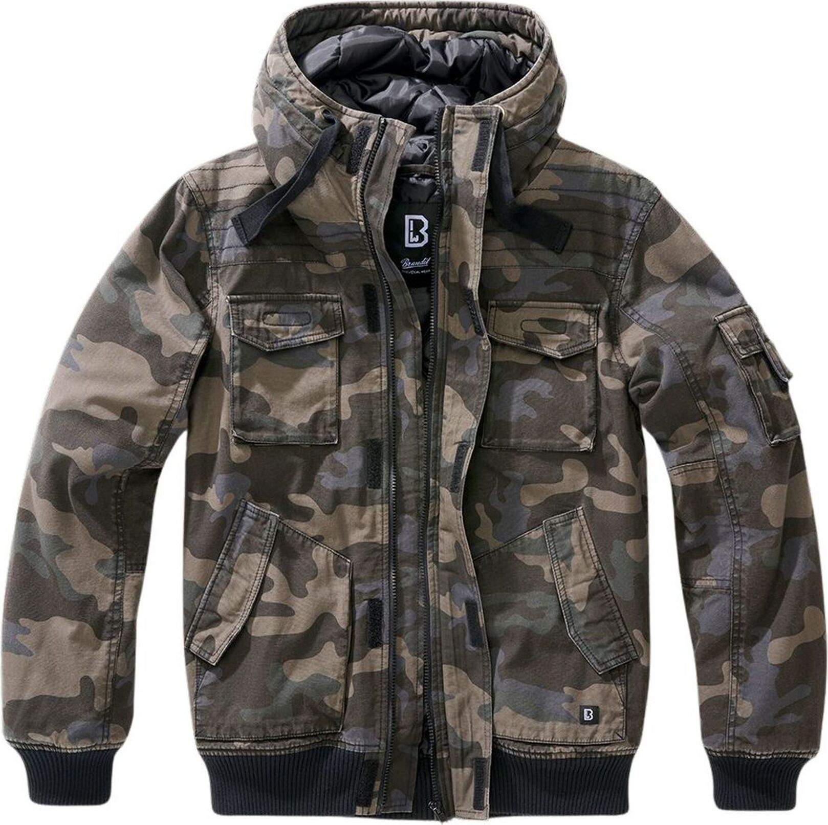 Brandit Bronx Jacket darkcamo, XL Prechodné bundy