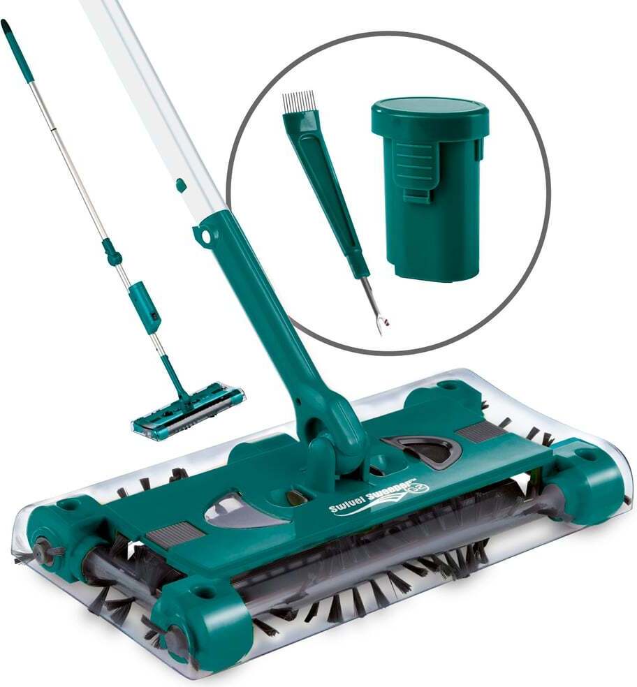 Akumulátorová metla Swivel Sweeper G2 7,2 V smaragdová