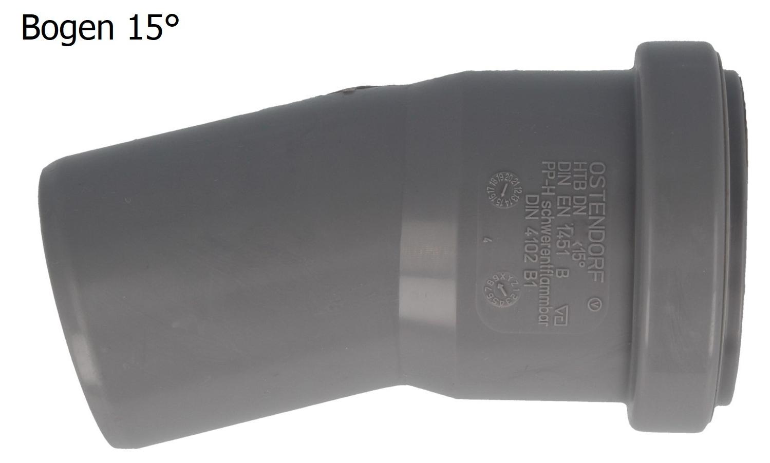 HT Bogen Ø 50 x 15°, mit einseitiger | Kaufland.de