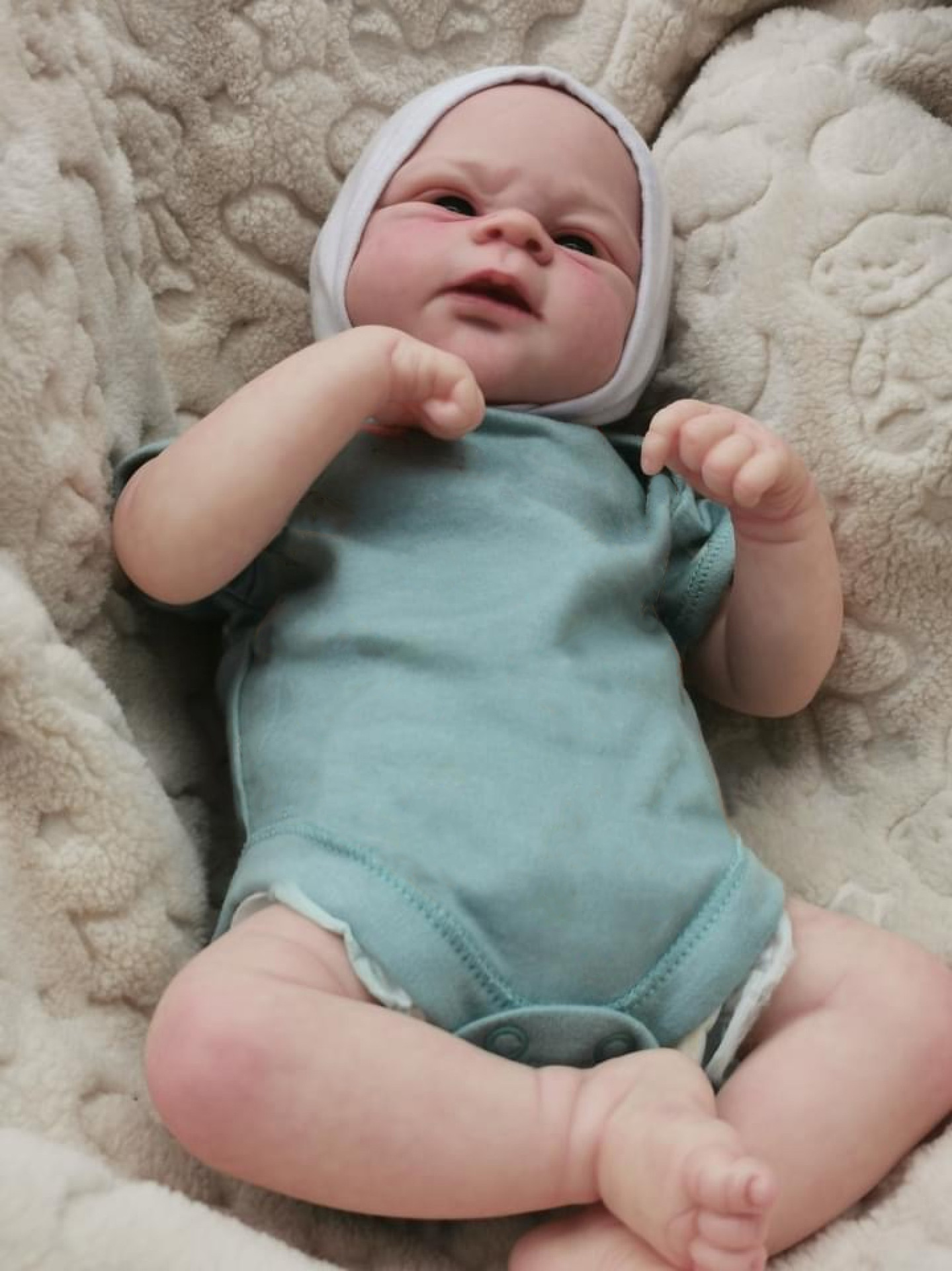 46CM Premie Baby Reborn Doll Lifelike Elijah Wysokiej