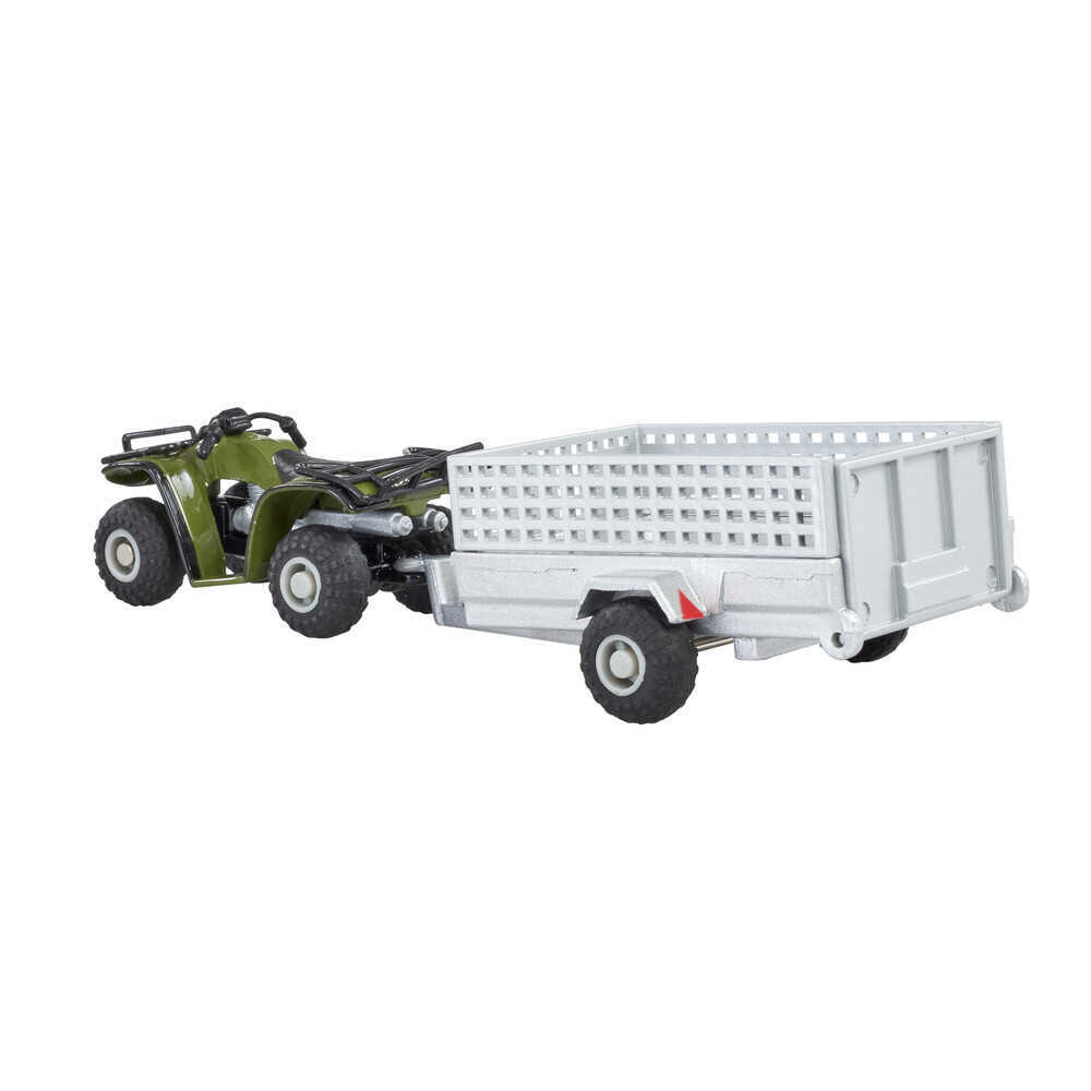 ATV Quad avec remorque , BRI43358, échelle1/32, BRITAINS