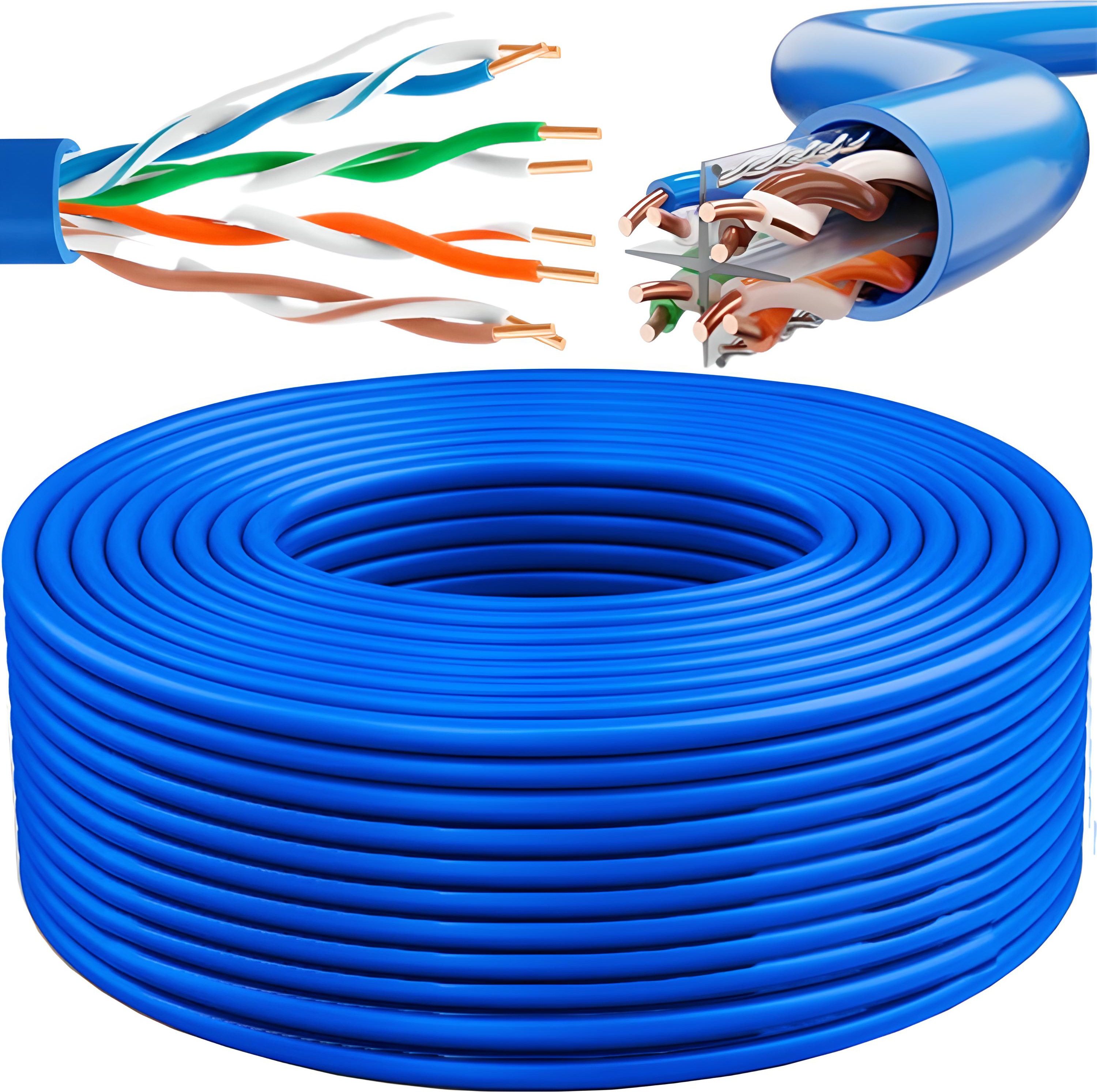 Sieťový kábel 300m KAT 5E LAN Patch Cable Ethernet RJ45