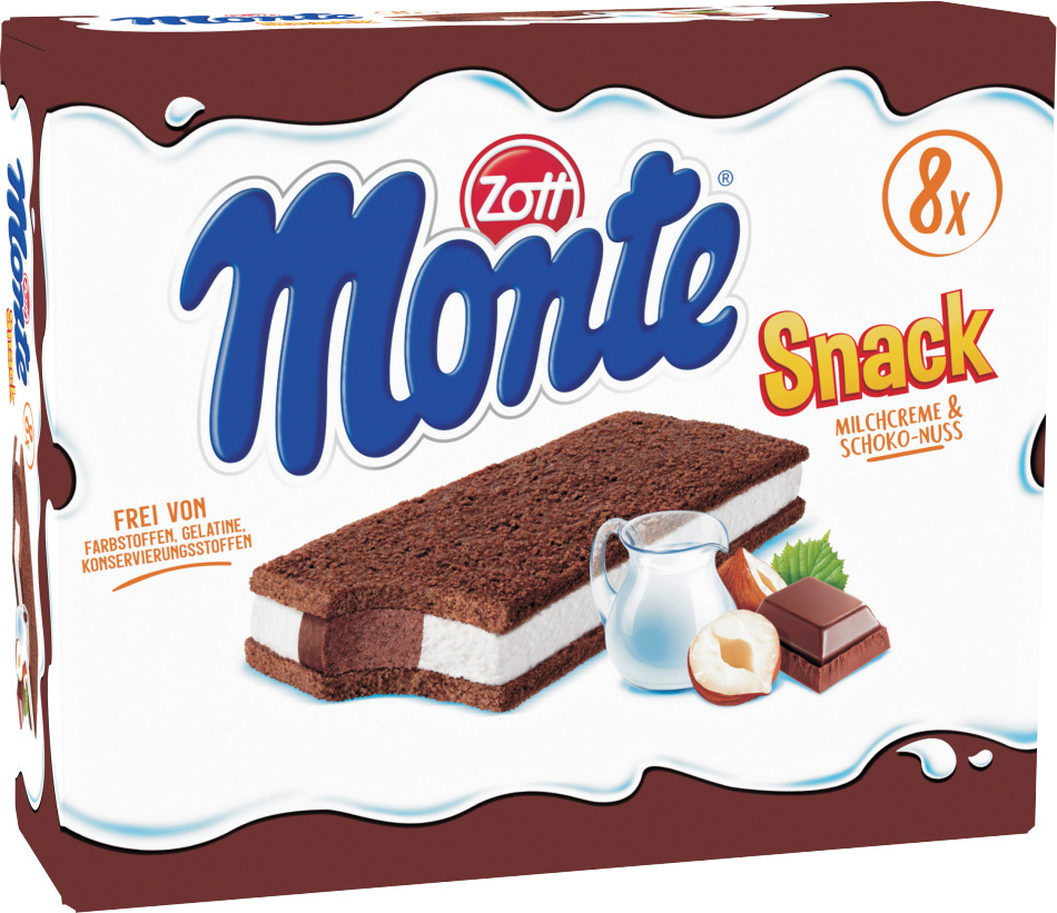 Zott Monte Snack-Kuchen mit Sahne 232 G (8 X | Kaufland.de