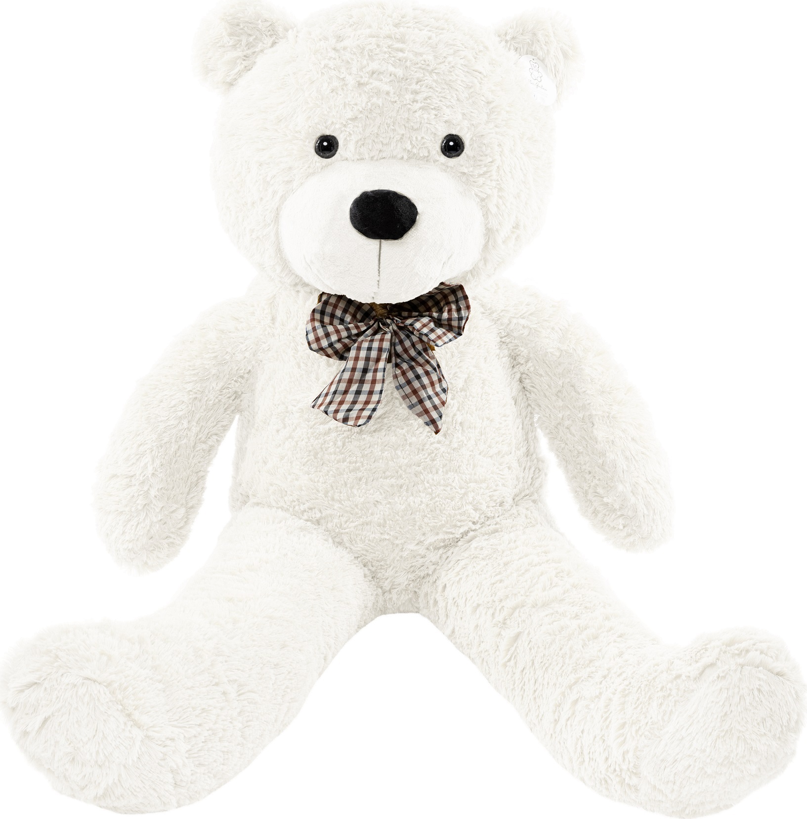 Gustaw Teddy Bear Grand XXL (Blanc, 160cm) Classico- Ours