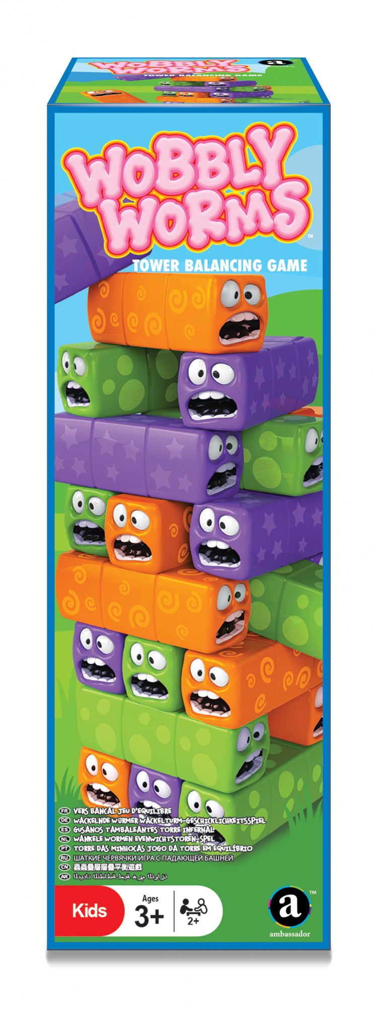 Wobbly Worms - Tower Balancing Game - Jeu de société