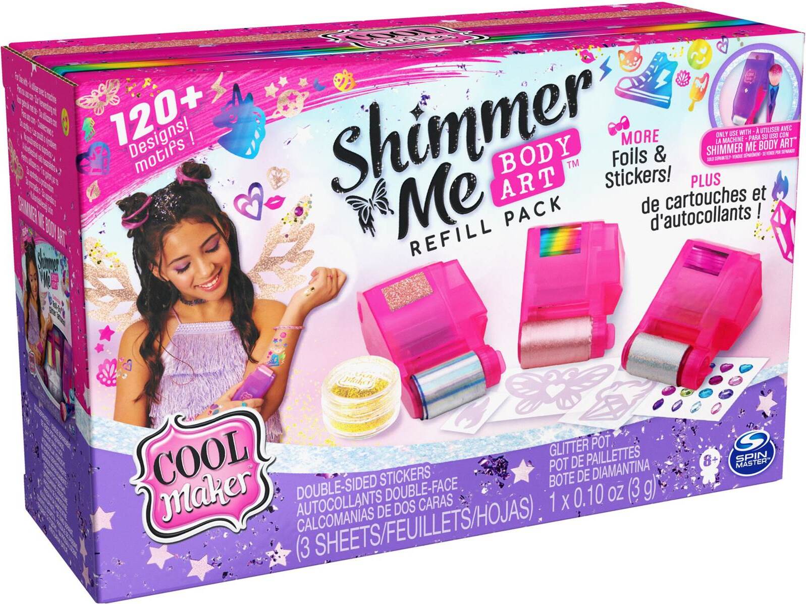 CLM Shimmer Me - Pacchetto di ricariche per body art
