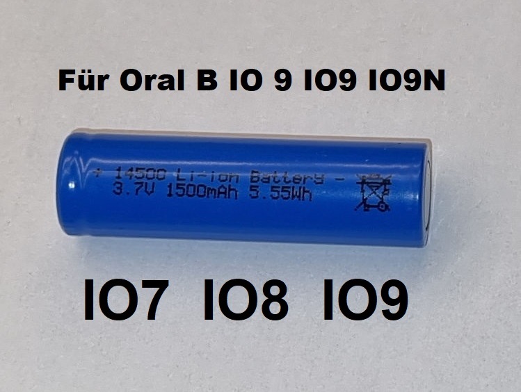 Li-Ion Akku für Oral B IO 9 IO9 3,7V 1500mAh Oral Series 9N