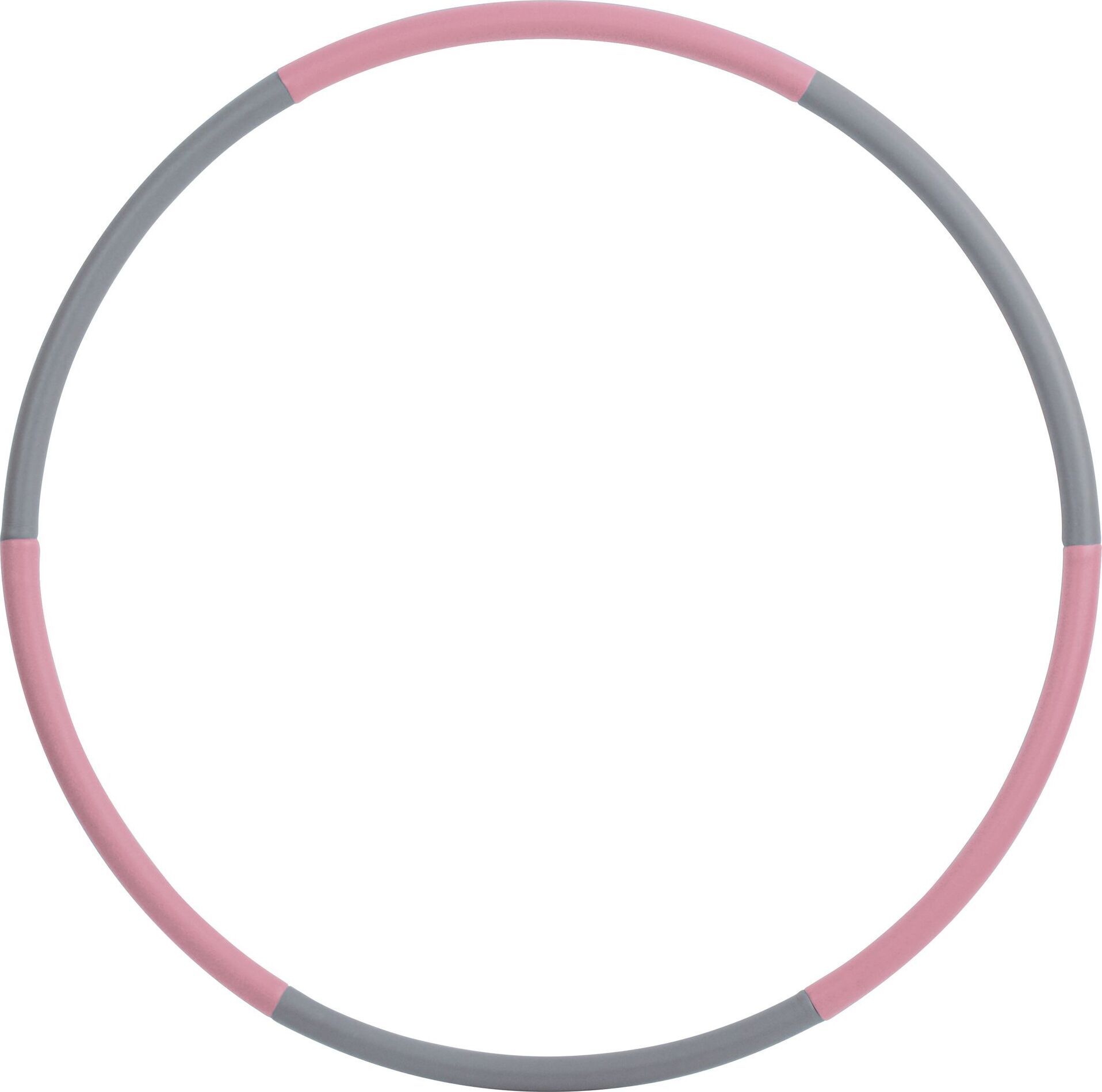 FITNESS-HOOP, grey-rose, Ø 90cm Hula-Hoop-Reifen