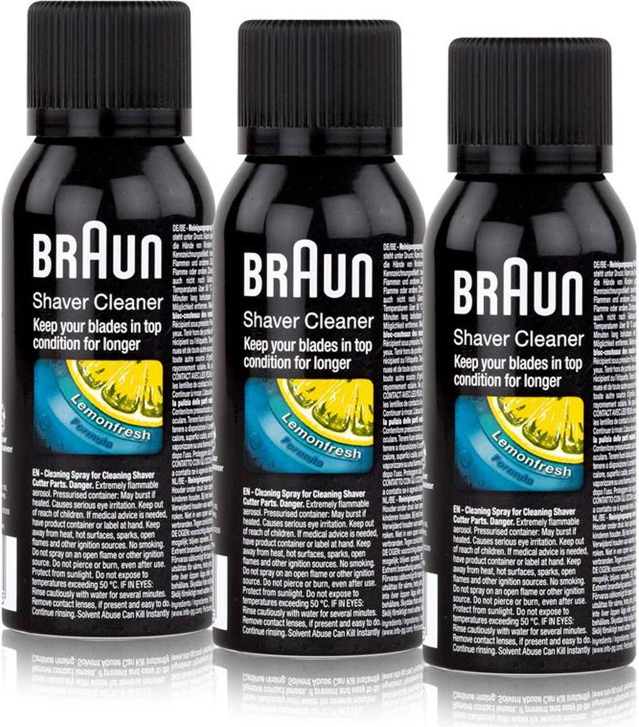 3x Braun Shaver Cleaner - Reinigungsspray | Kaufland.at