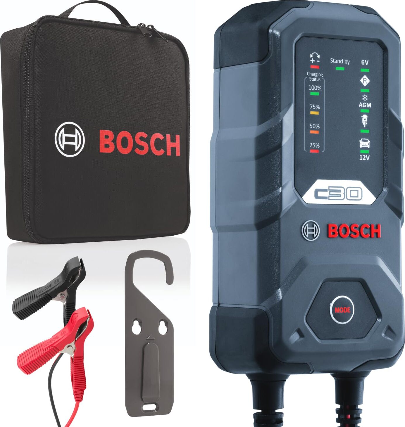Bosch C30 Caricabatterie 3,8 Amp Funzione di carica di