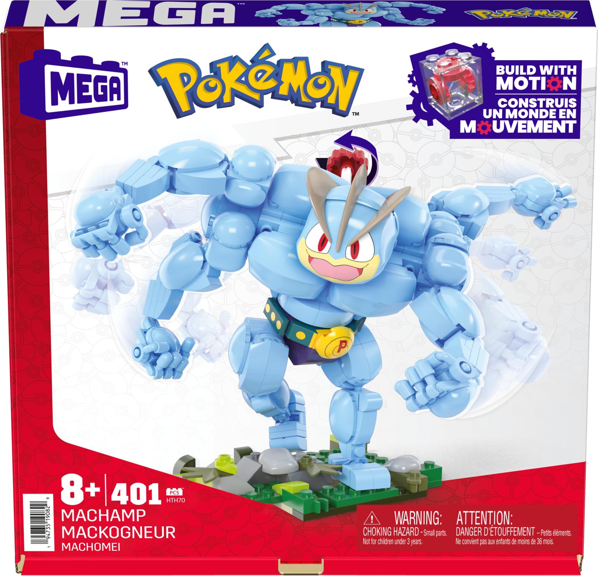 Mattel Mega Constux Pokémon Machamp Bouwset, 399dlg.