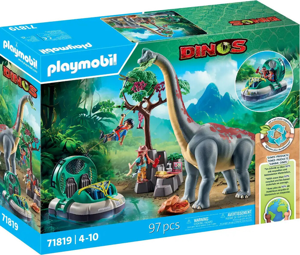 PLAYMOBIL Brachiosaurus Mit Hovercraft-figur | Kaufland.de