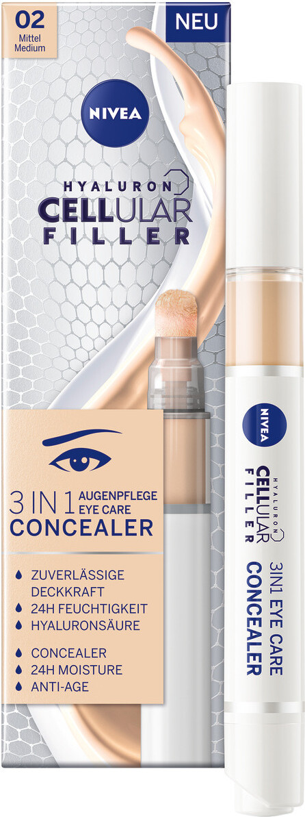 NIVEA Cellular 3in1 Augenpflege Concealer Make-Up Hyaluron